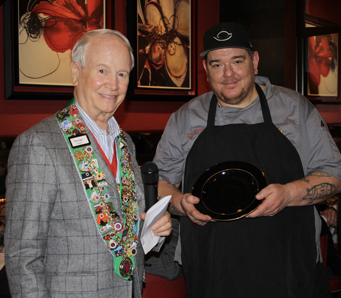 Bailli de Cincinnati & Chambellan Provincial George Elliott presenting ...